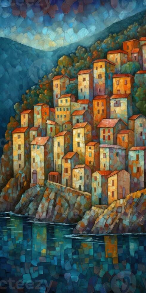Neo-Impressionist Coastal Landscape Painting 29972830 Stock Photo at ... Neo-Impressionist Coastal Landscape Painting 29972830 Stock Photo at ...