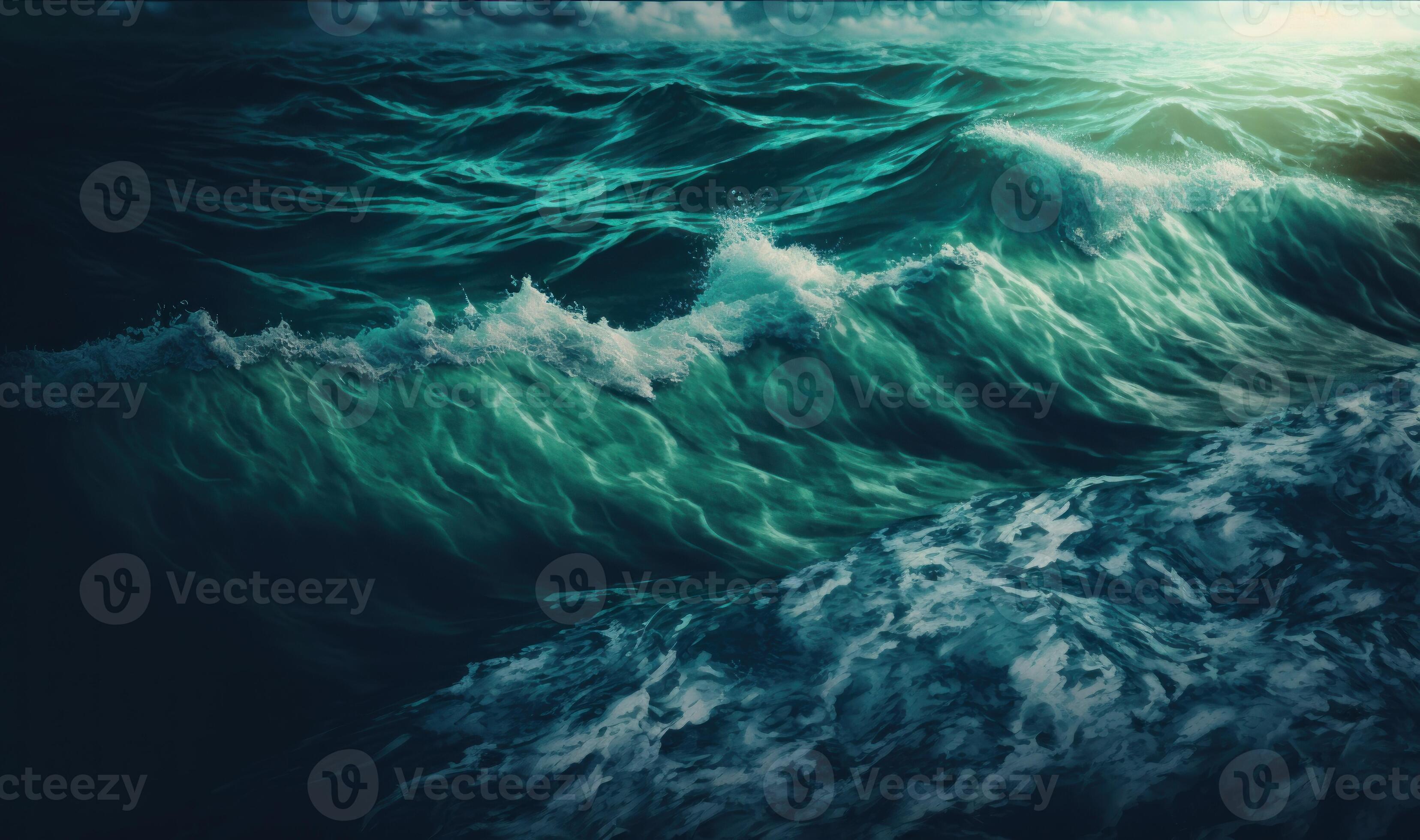 Ethereal Deep Sea Waves Texture for Professional Backgrounds 29978974 ...