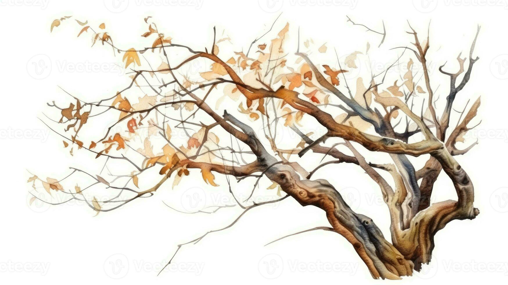 Natural Botanical Illustration of a Dry Tree Branch 29980048 Stock Photo at Vecteezy