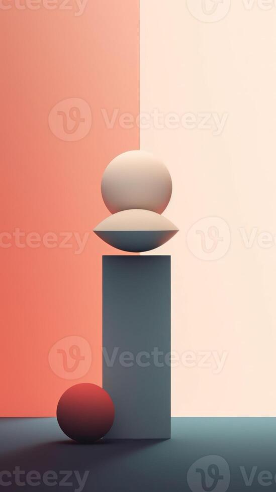 Minimalist Abstract Design With Subtle Gradients And Delicate Lines Ai