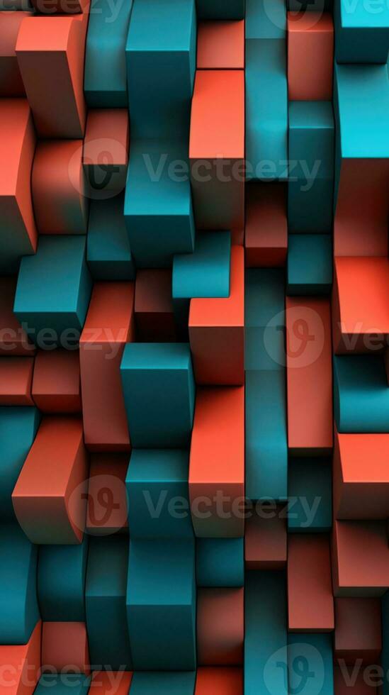 Sleek And Minimalist Abstract Design With Clean Lines And Contrasting Colors Generative Ai