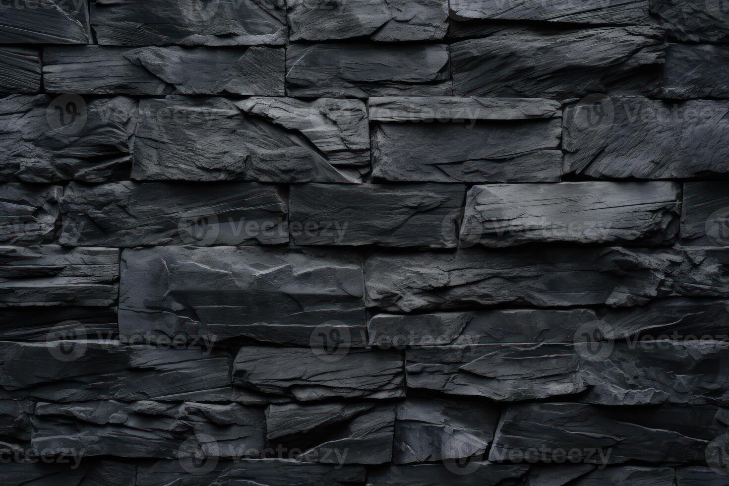 Naturalistic Black Stone Wall Texture Background AI Generated 29982886 ...