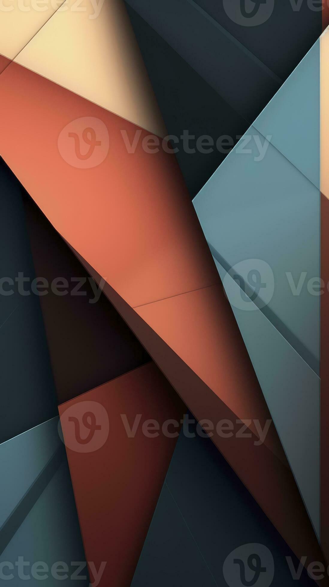 Abstract Design With Bold Angular Shapes And Contrasting Color Palette