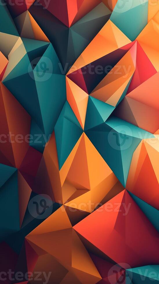 Modern Abstract Artwork with Sharp Angular Shapes and Soft Curves AI ...