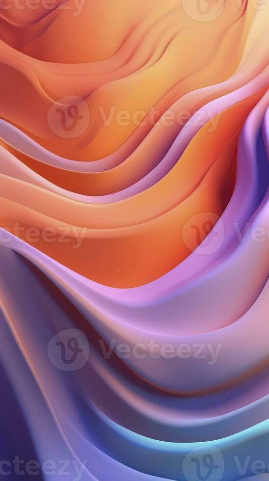 Fluid And Abstract Design With Soft Curves And Gradients Ai Generated