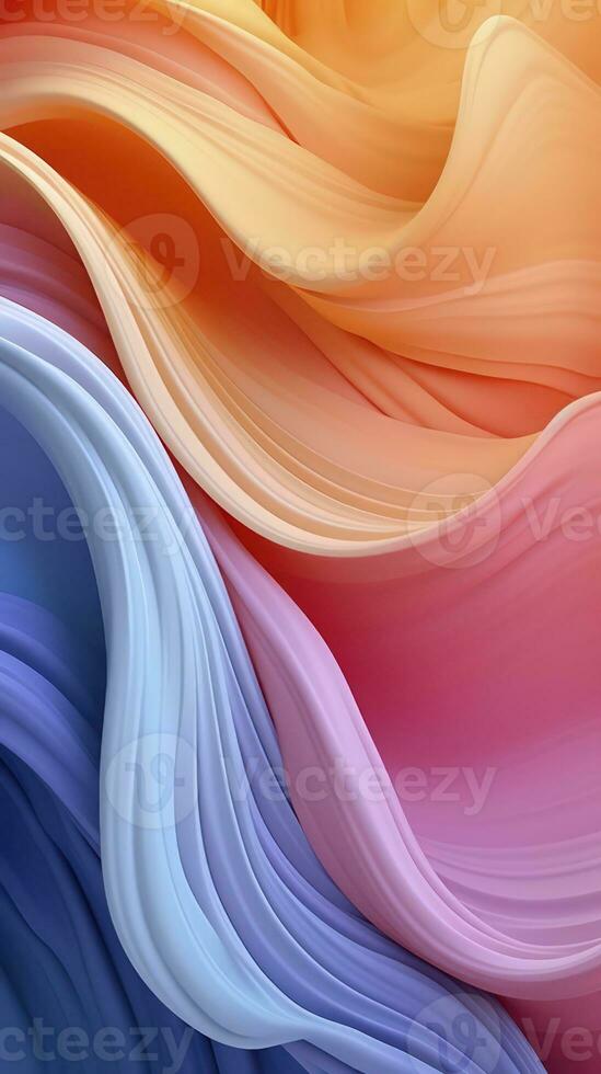 Fluid And Abstract Design With Soft Curves And Gradients Ai Generated
