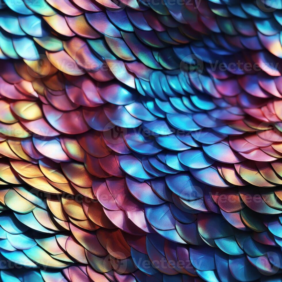 Holographic Snake Scales Textile Seamless Pattern AI Generated 29984758 ...