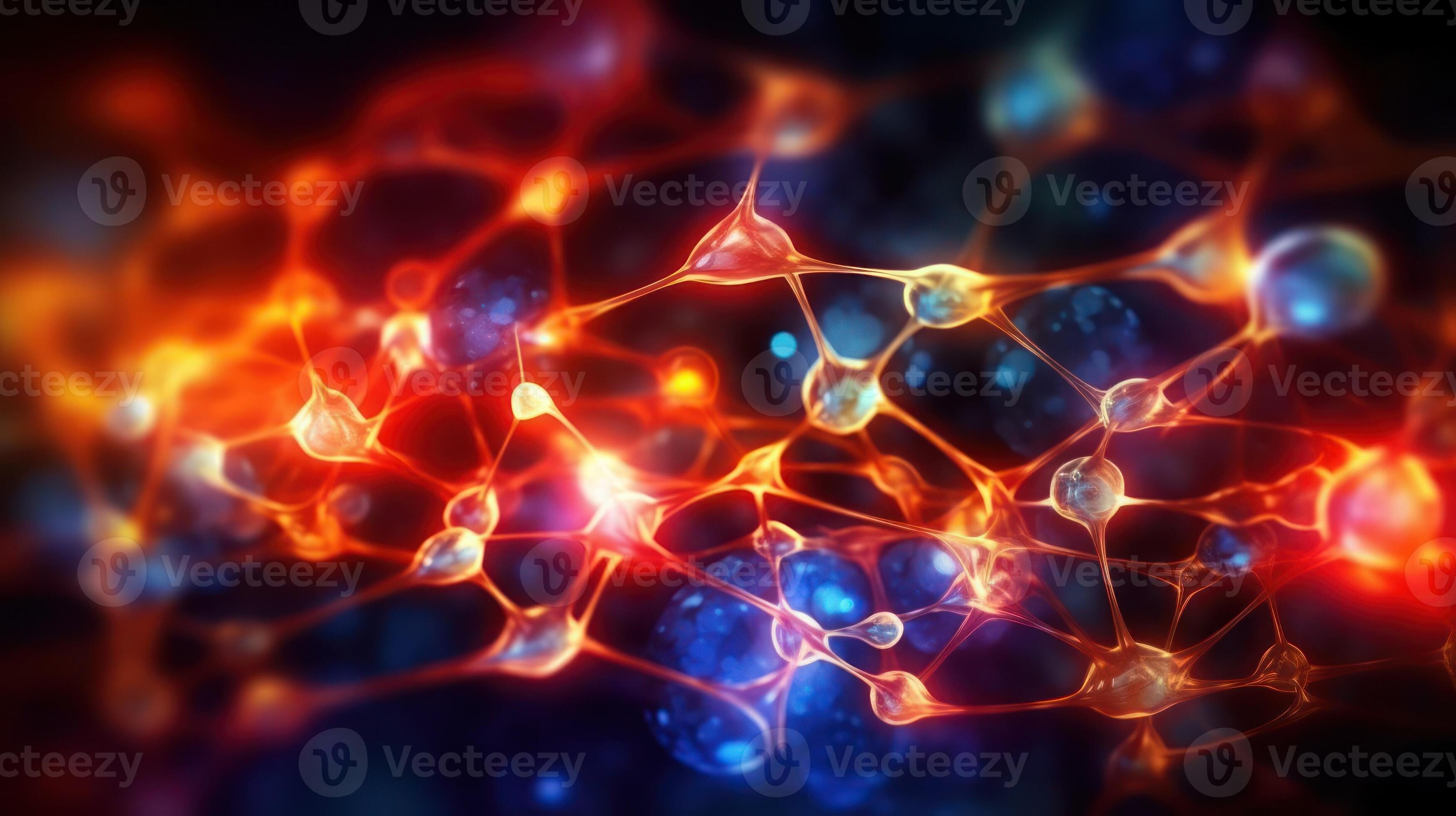 The Dance of Atoms Abstract Technology Background AI Generated 29994001 ...