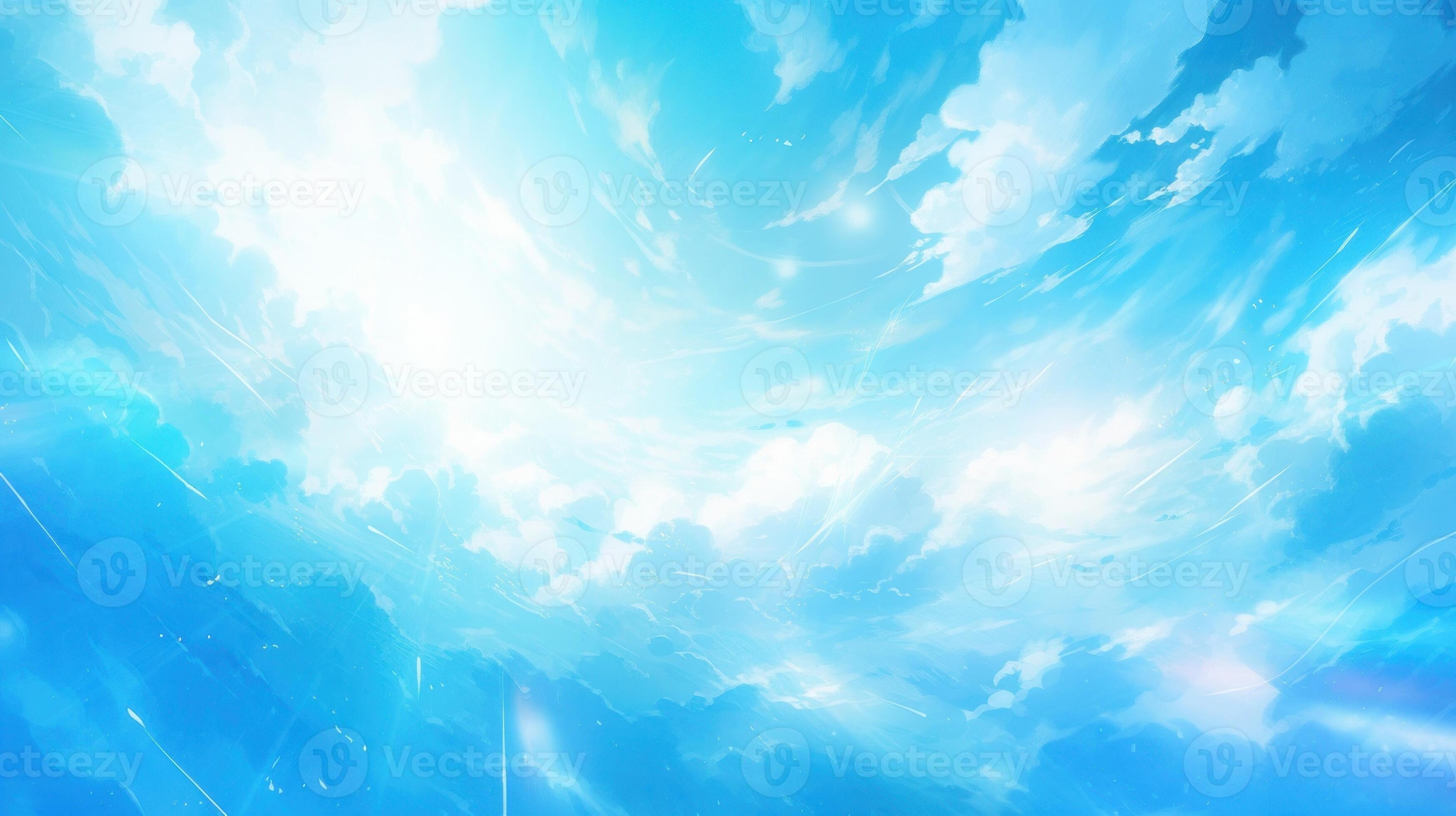 Realistic Stylized Blue Sky with Lens Flare AI Generated 29995333 Stock Photo at Vecteezy