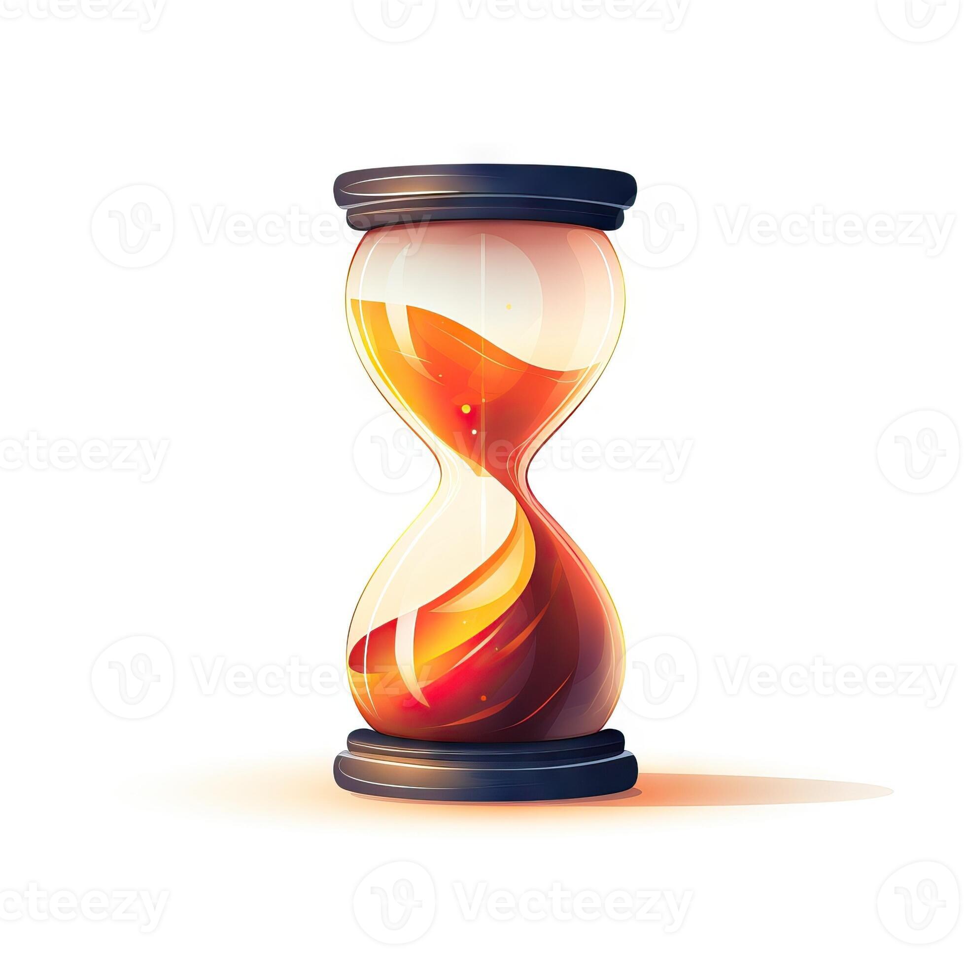 Minimalistic Animation of an Hourglass AI Generated 29996449 Stock ...