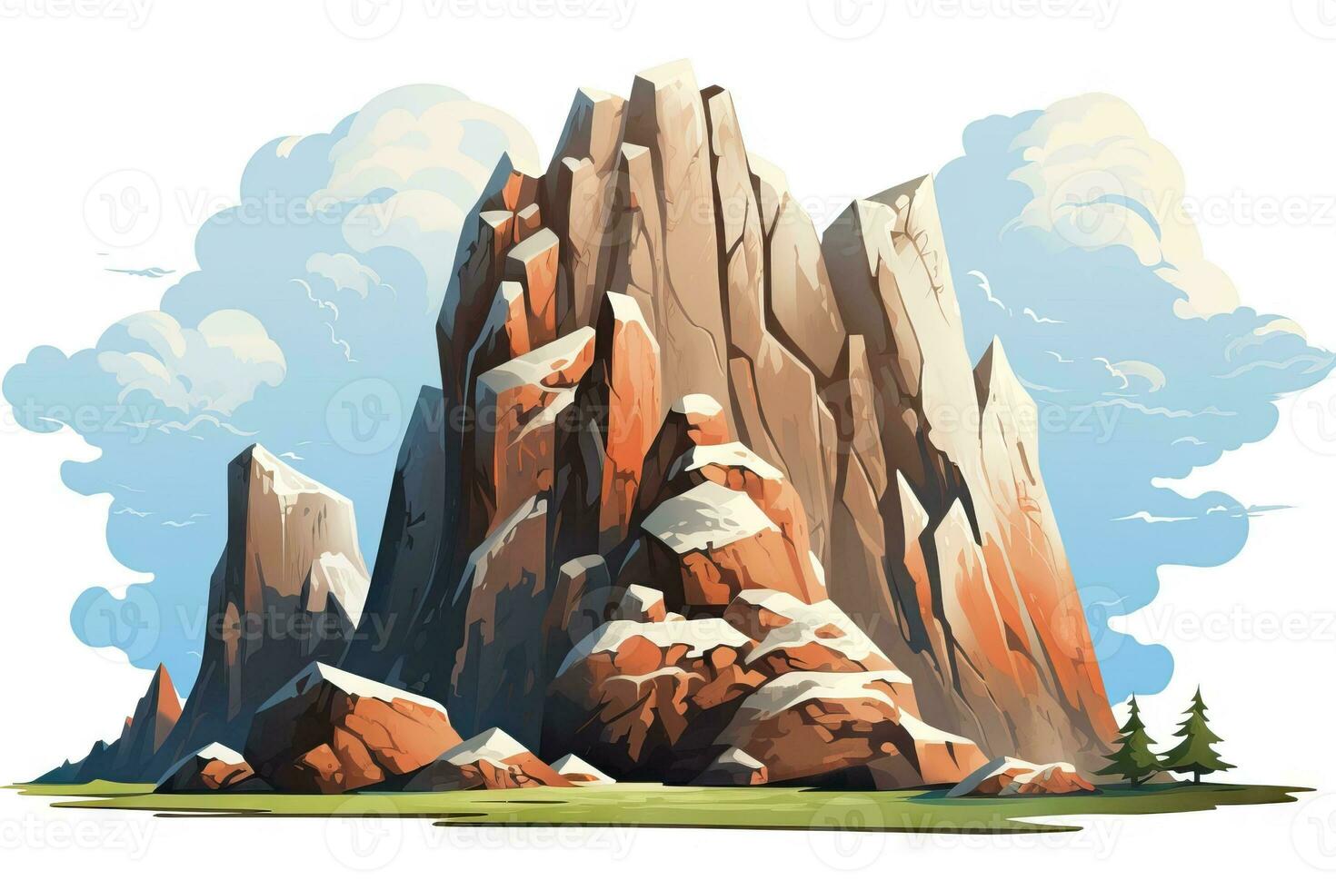 Minimalistic Animation of a Large Rock AI Generated 29996524 Stock ... Minimalistic Animation of a Large Rock AI Generated 29996524 Stock ...