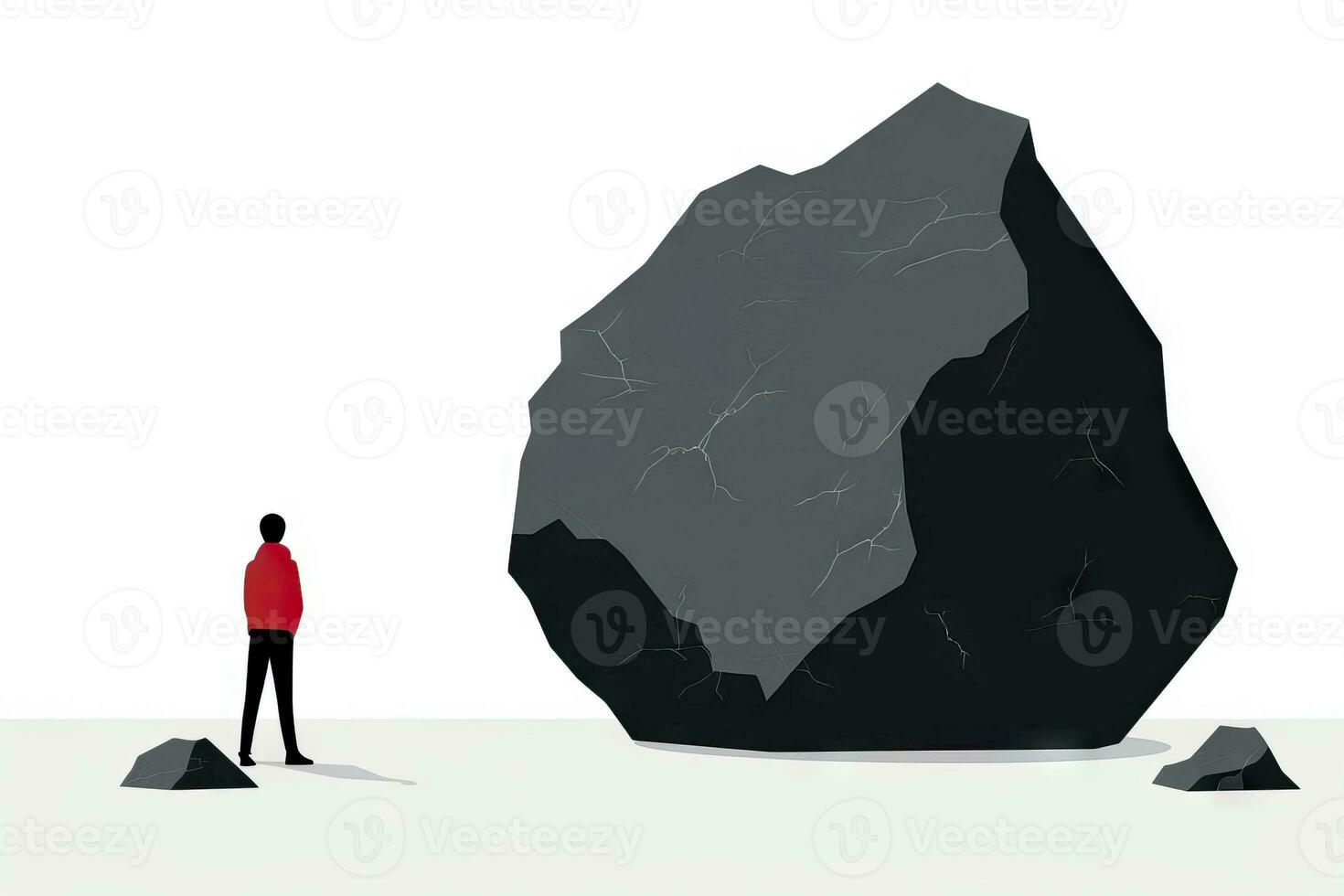 Minimalistic Animation of a Large Rock AI Generated 29996528 Stock ... Minimalistic Animation of a Large Rock AI Generated 29996528 Stock ...