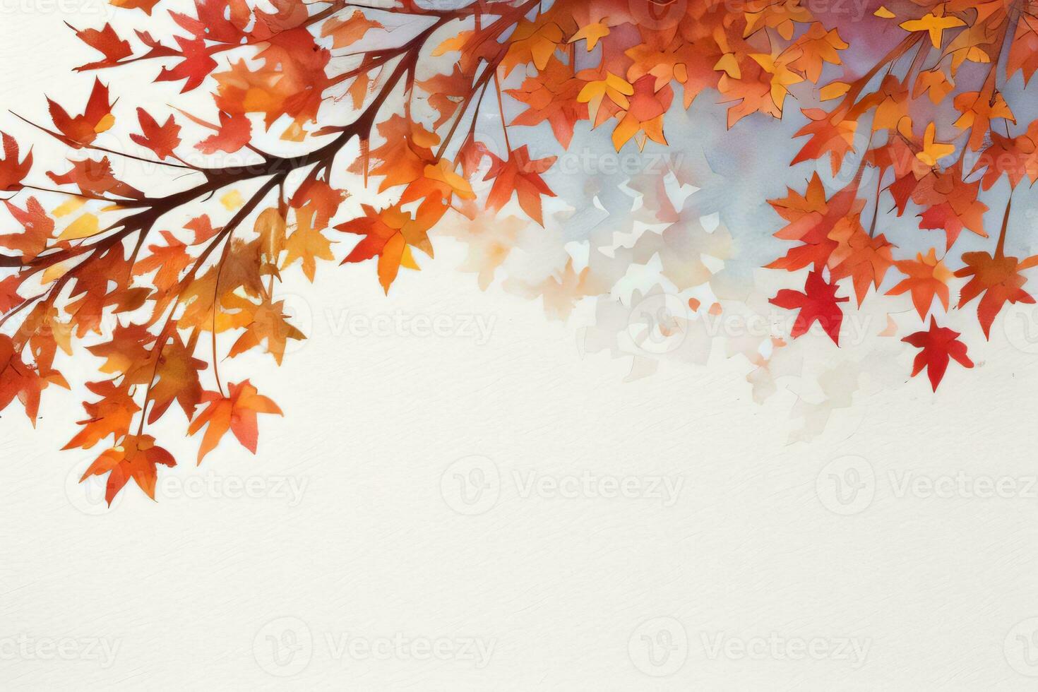 Background with Watercolor Fall Leaves 30009378 Stock Photo at Vecteezy