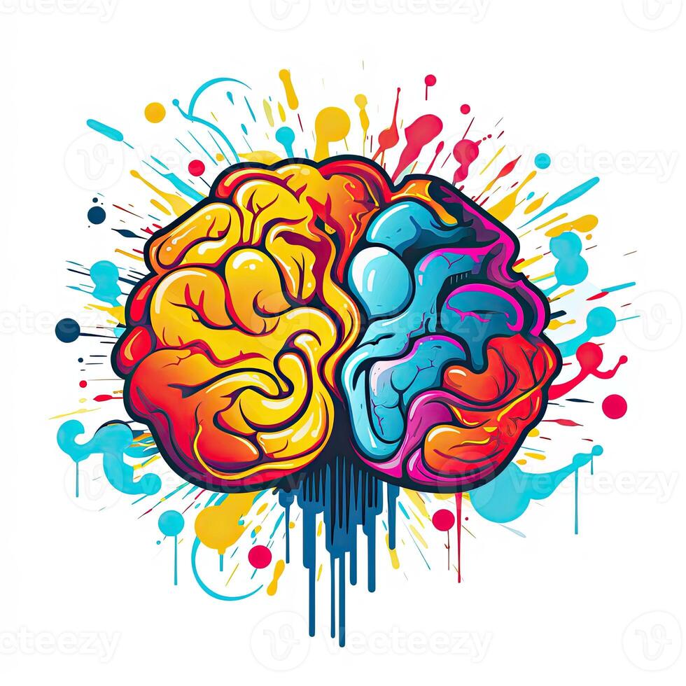 knowledge brain playful illustration sketch collage expressive artwork ... knowledge brain playful illustration sketch collage expressive artwork ...
