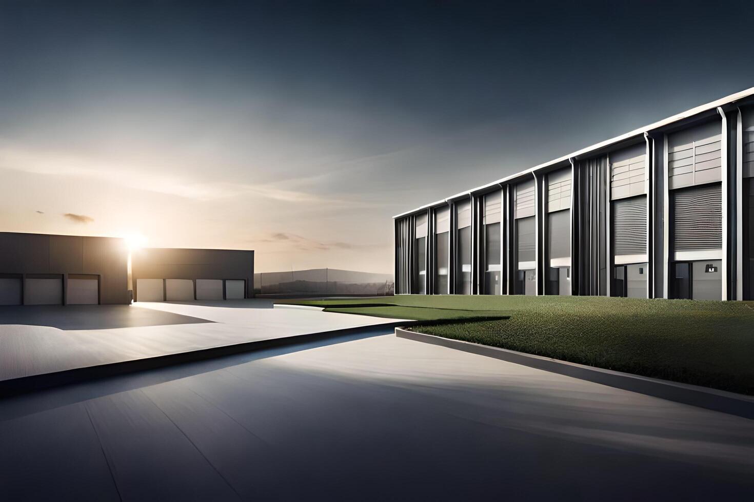 the building is designed to look like a modern building. AI-Generated ...