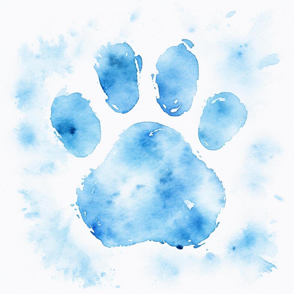 Dog Paw Watercolor Stock Photos, Images and Backgrounds for Free Download