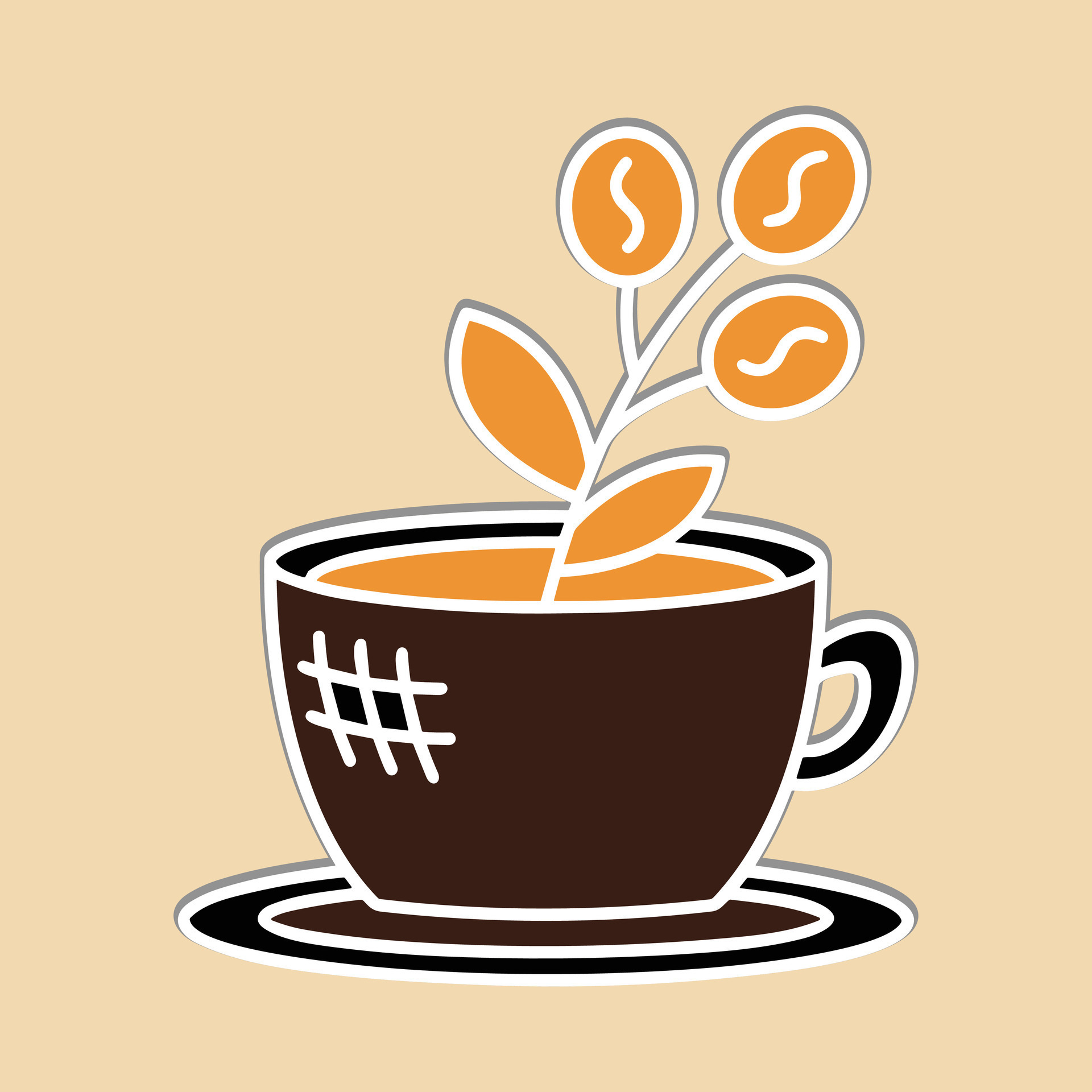 Coffee logo design with creative unique concept 30186426 Vector Art at ...