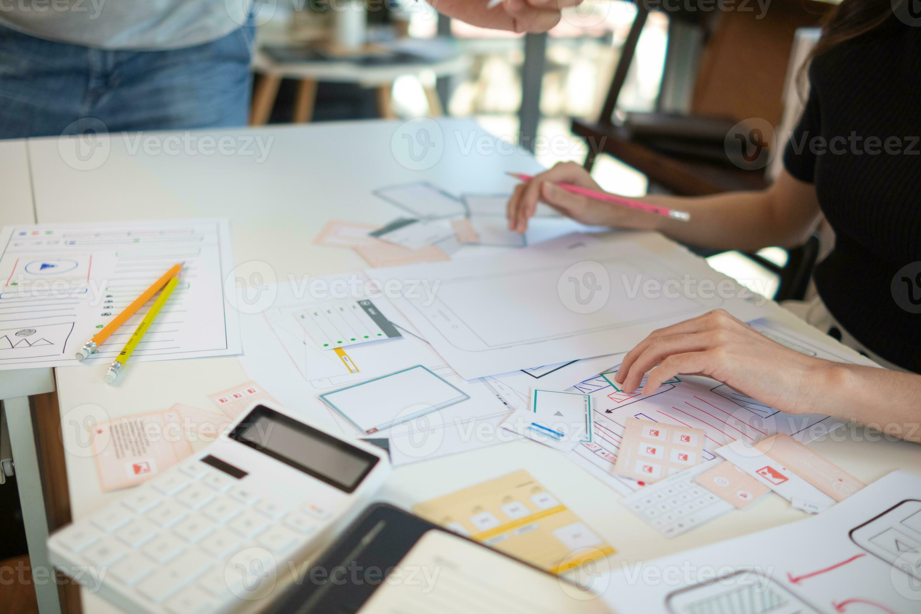 Mobile Application Developers Are Designing A Ux Ui System To Make The Display On The Phone