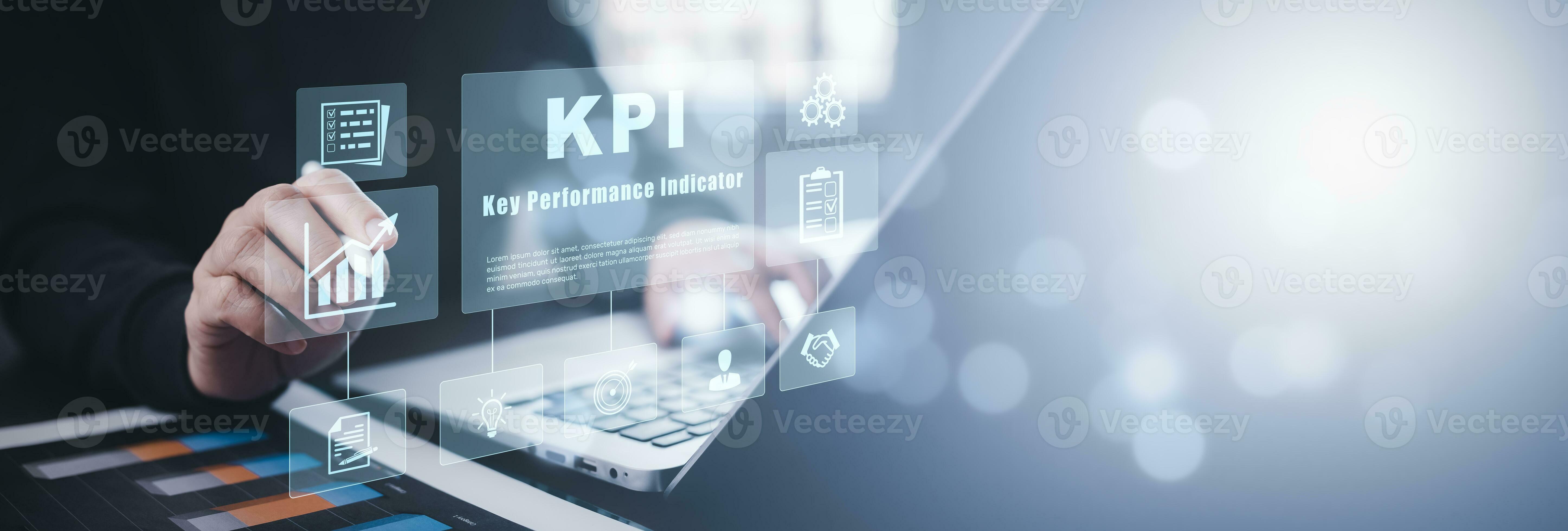 Key Performance Indicator Planning KPI, Company Management Business Internet Technology Concept ...