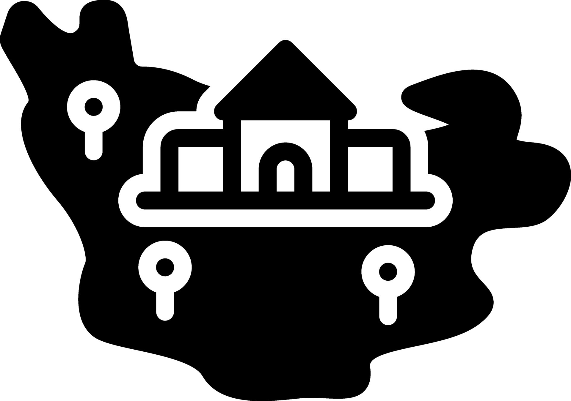 solid icon for state 30198993 Vector Art at Vecteezy