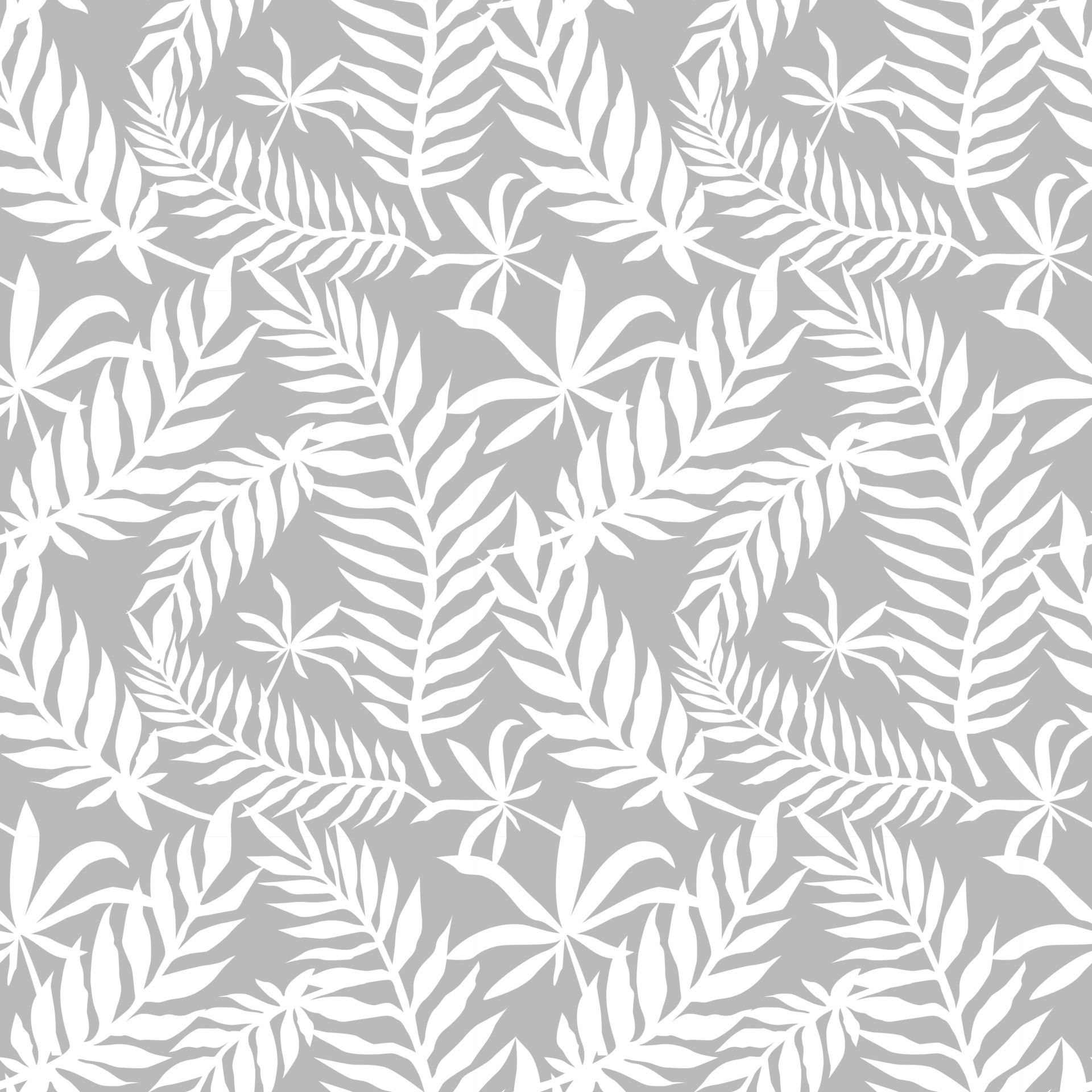 Palm Leaf Seamless Background Monochrome Pattern Tropical Leaf