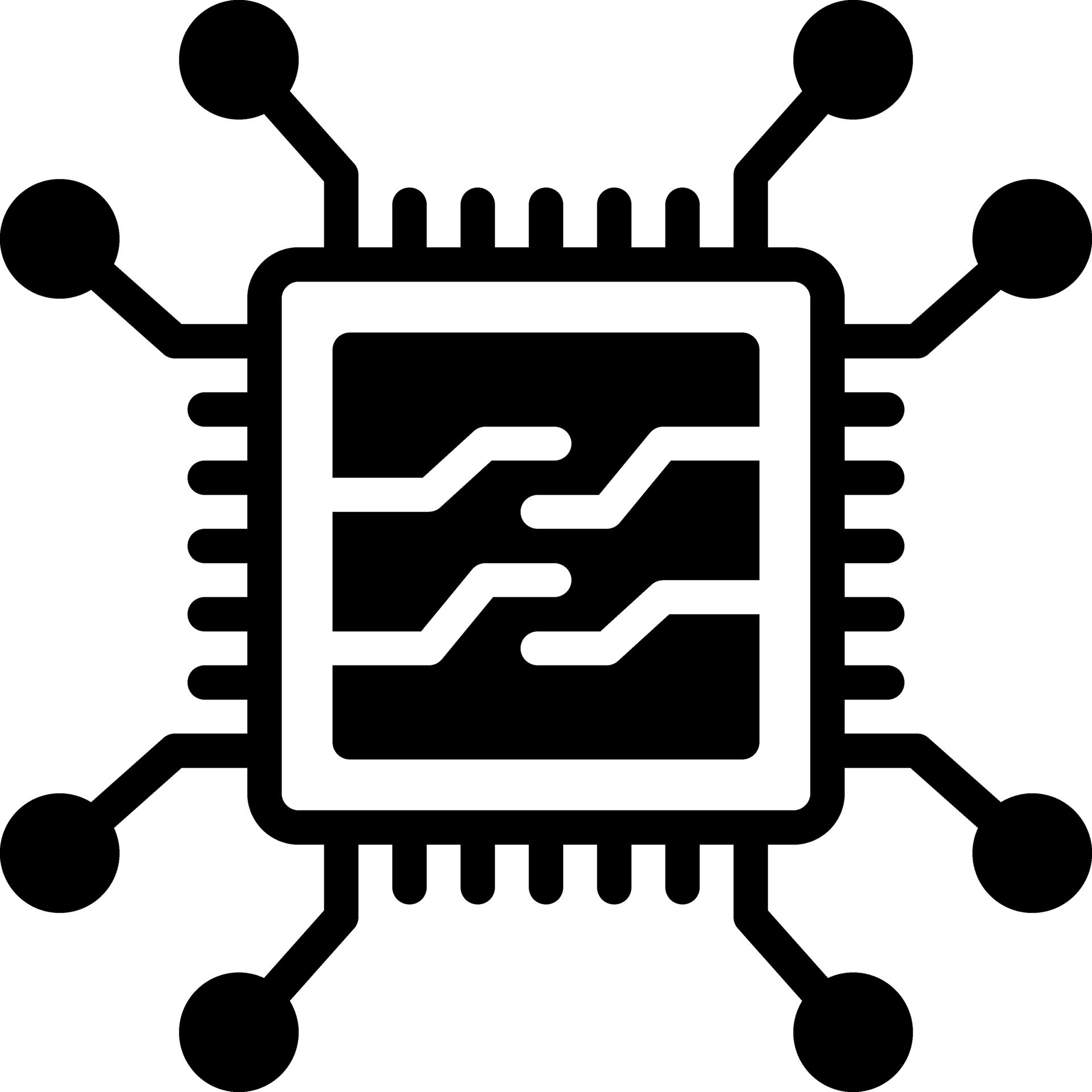 solid icon for chip 30201458 Vector Art at Vecteezy