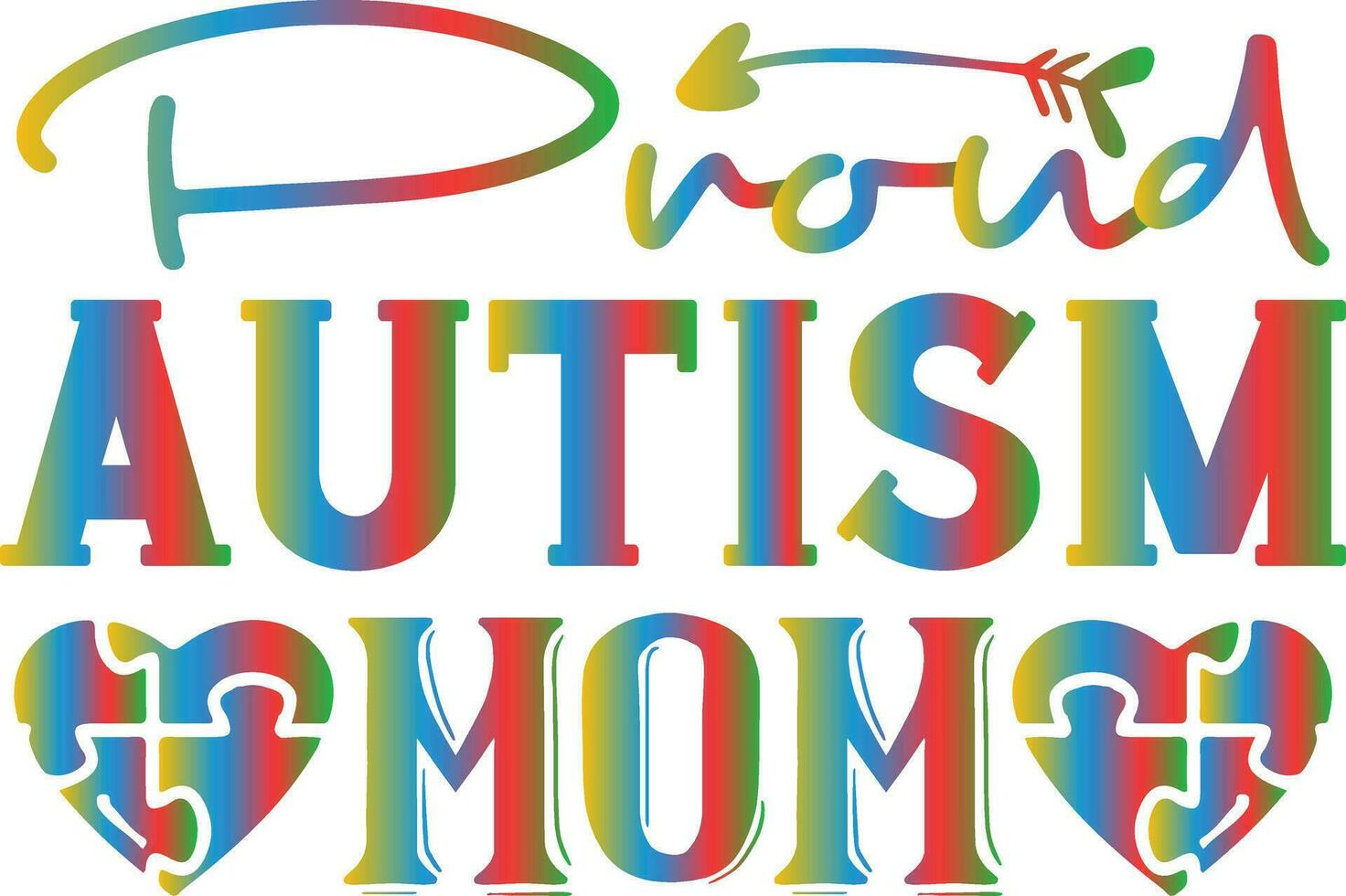 Proud Autism Mom 30204989 Vector Art At Vecteezy