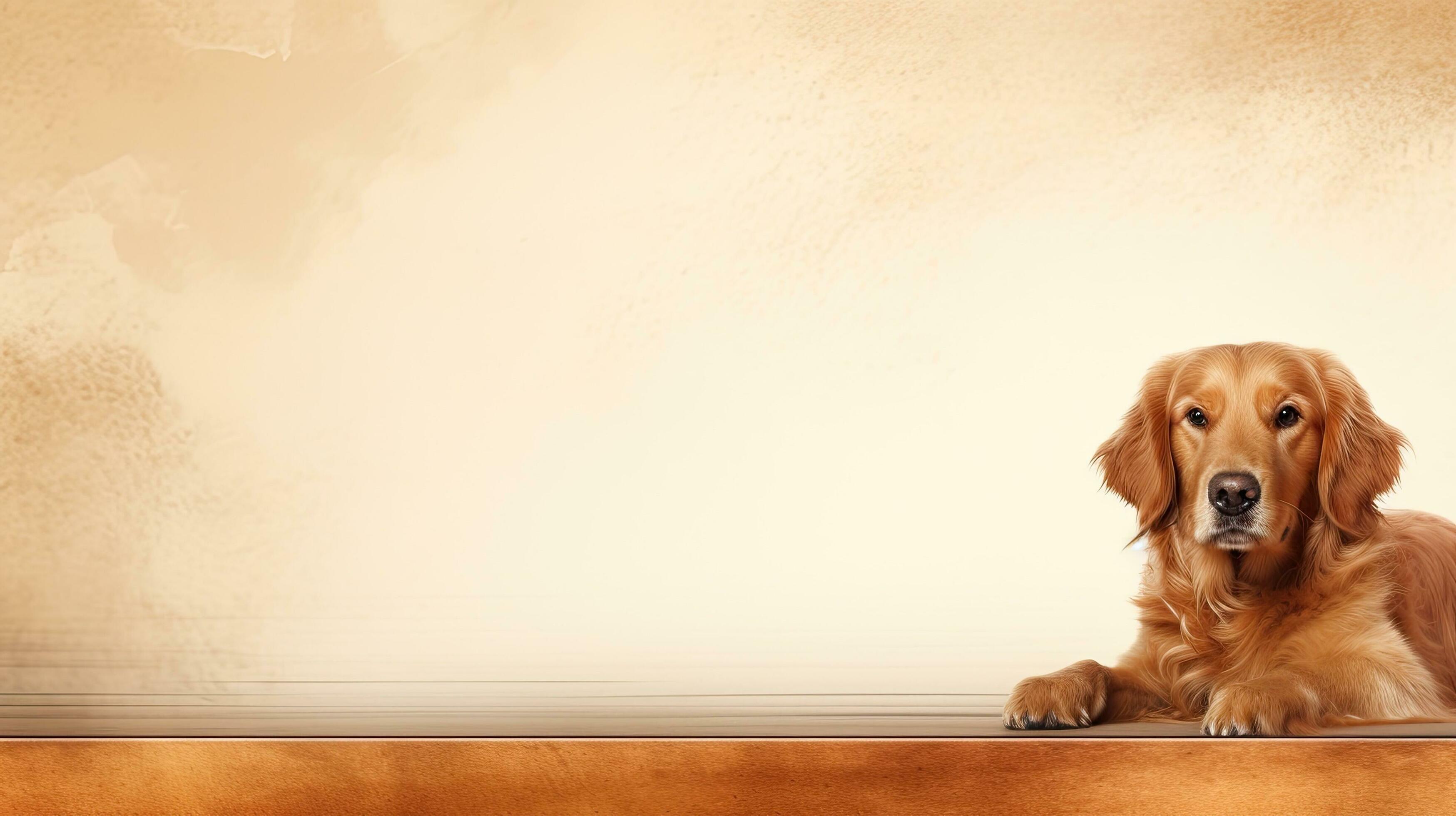 Dog, cute pet. Web banner with copy space. Generative AI 30205129 Stock Photo at Vecteezy