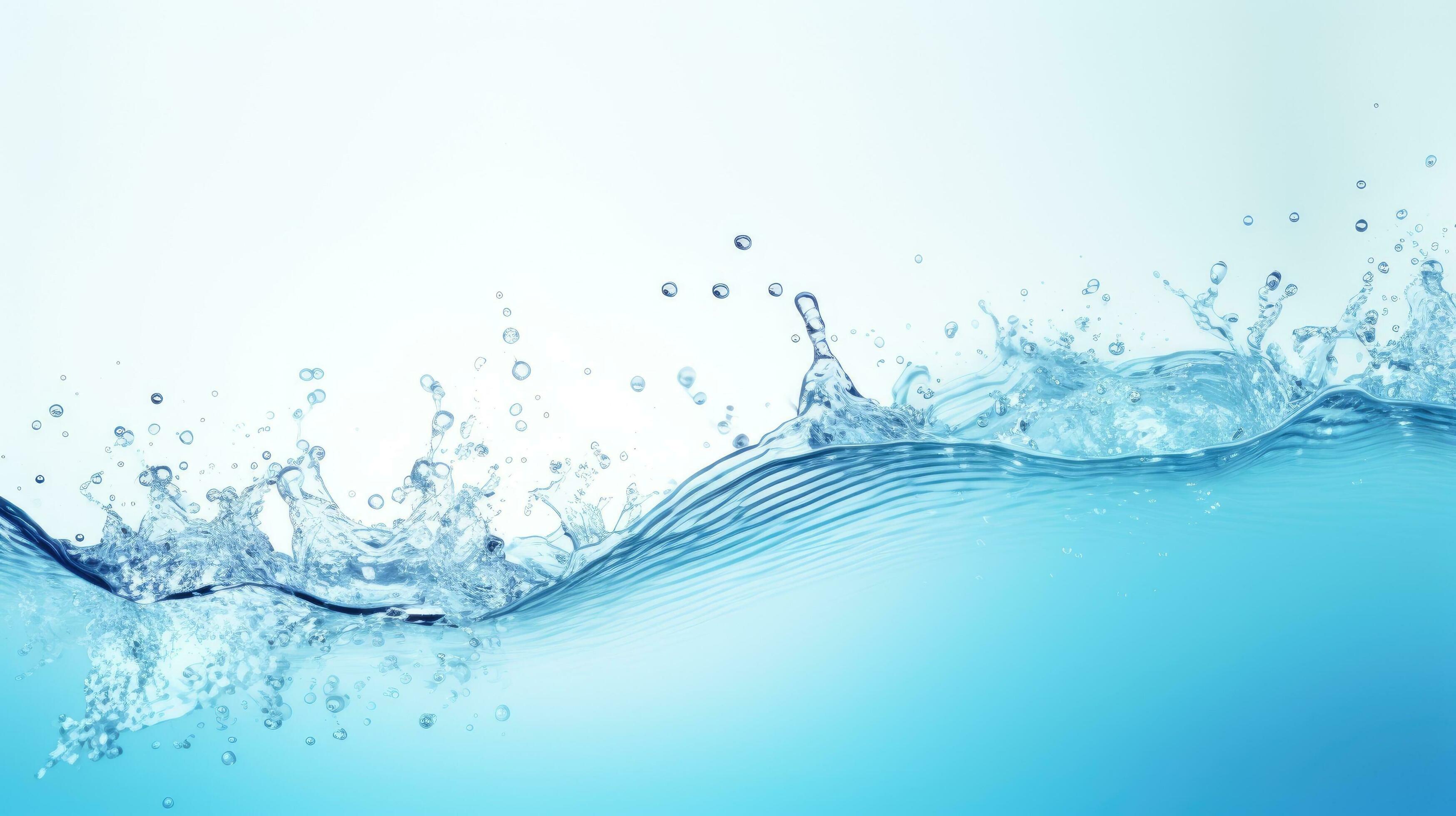 Blue water. Web banner with copy space. Generative AI 30205130 Stock Photo at Vecteezy