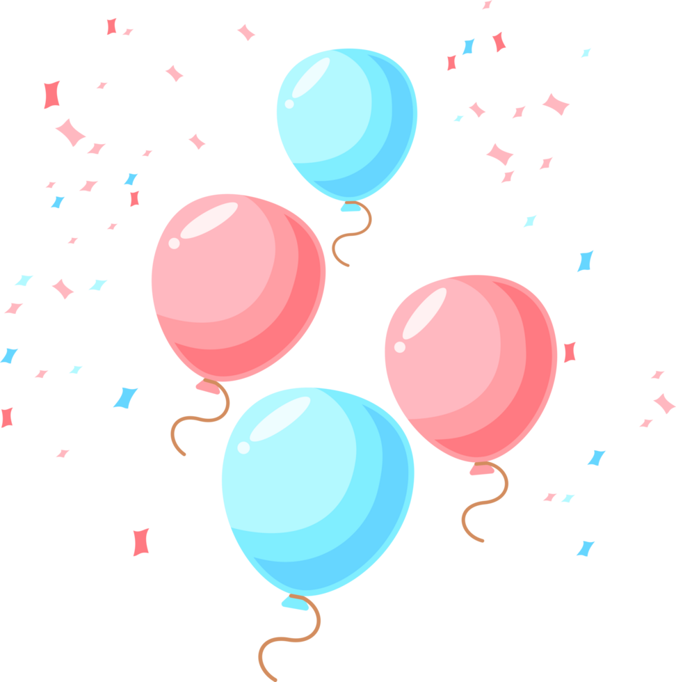 Party Balloon Decoration Flat Illustration 30243603 Png