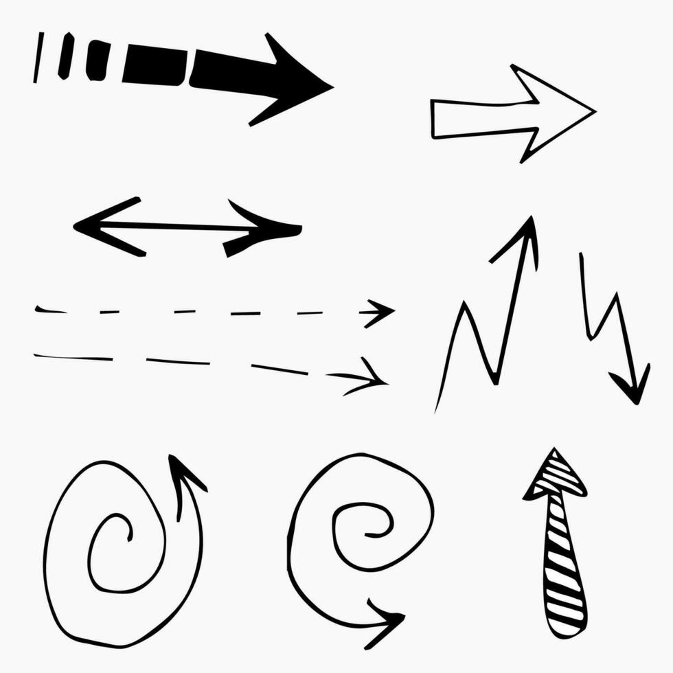 Set Of Vector Arrows Pointers Isolated Objects 30248907 Vector Art At