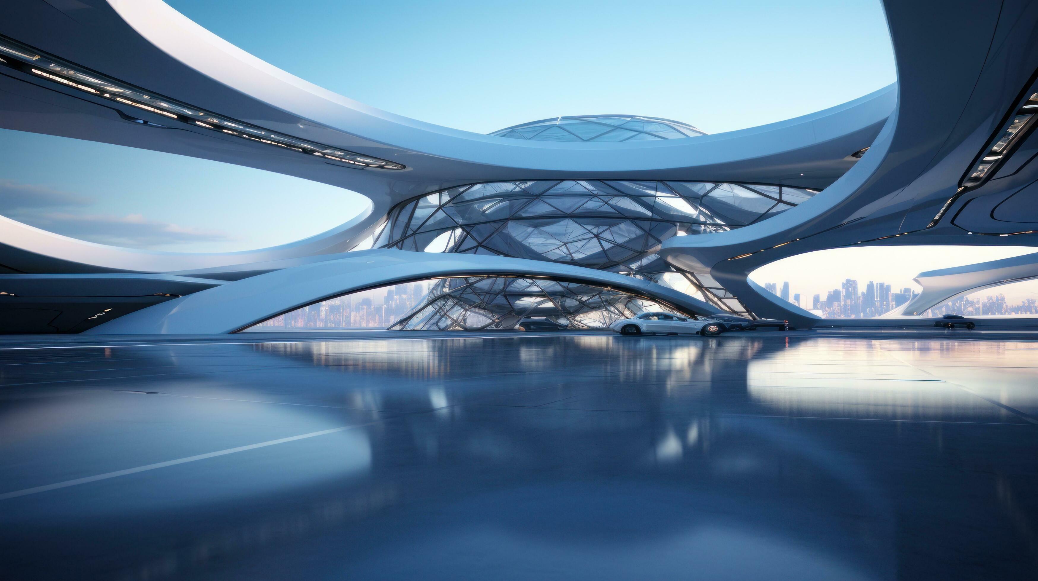 Visualizing Futuristic Architecture with an Abstract 3D Render Check out this 3D render of a ...