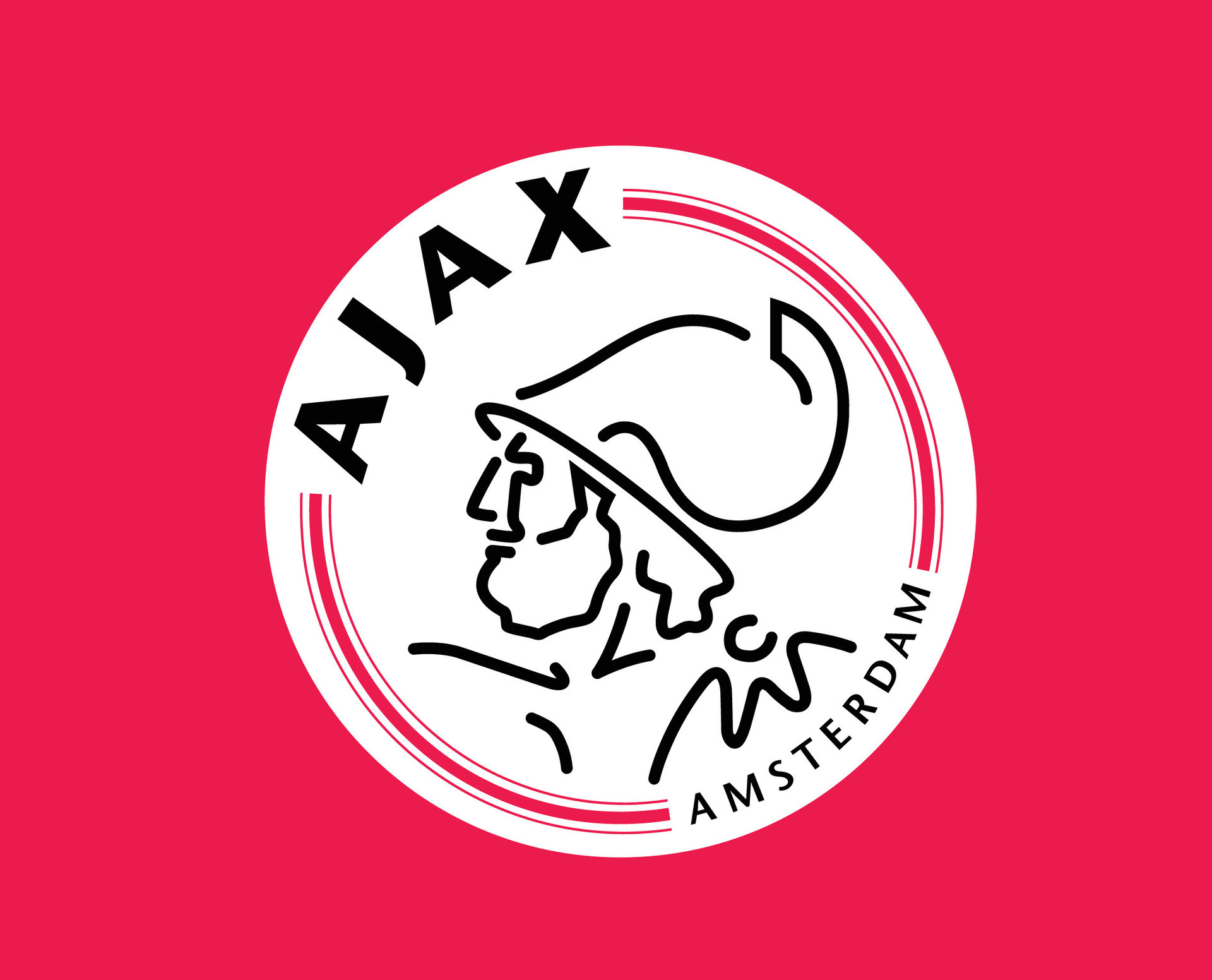 ajax Amsterdam club logo símbolo Países Bajos eredivisie liga fútbol americano resumen diseño ...