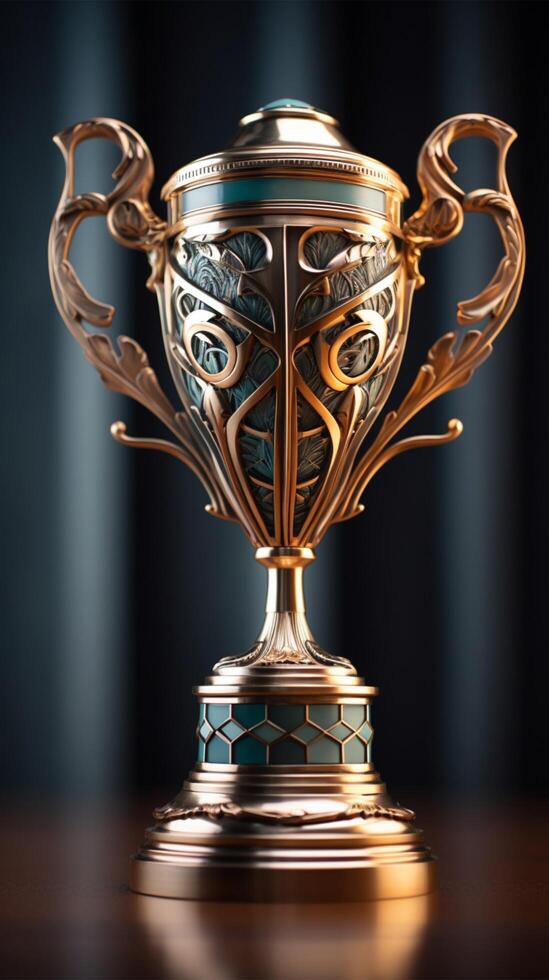 Symbolic champion's trophy, epitomizing success and the pursuit of ...