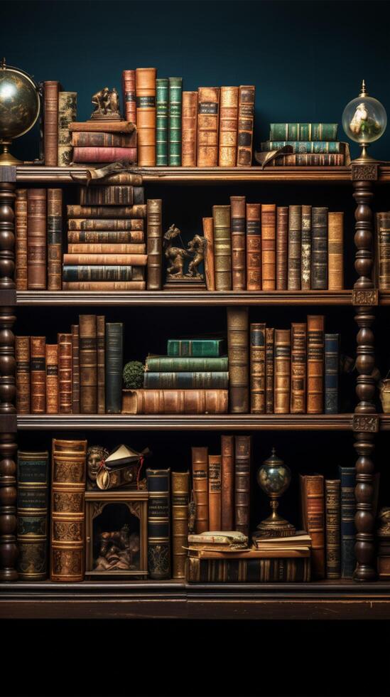 un tesoro de Clásico libros adorna el estante para libros, nutriendo ... un tesoro de Clásico libros adorna el estante para libros, nutriendo ...