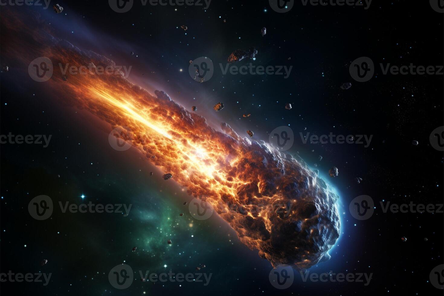 Apocalyptic Meteor Onslaught Comet Asteroid Falling Stars Astronomys
