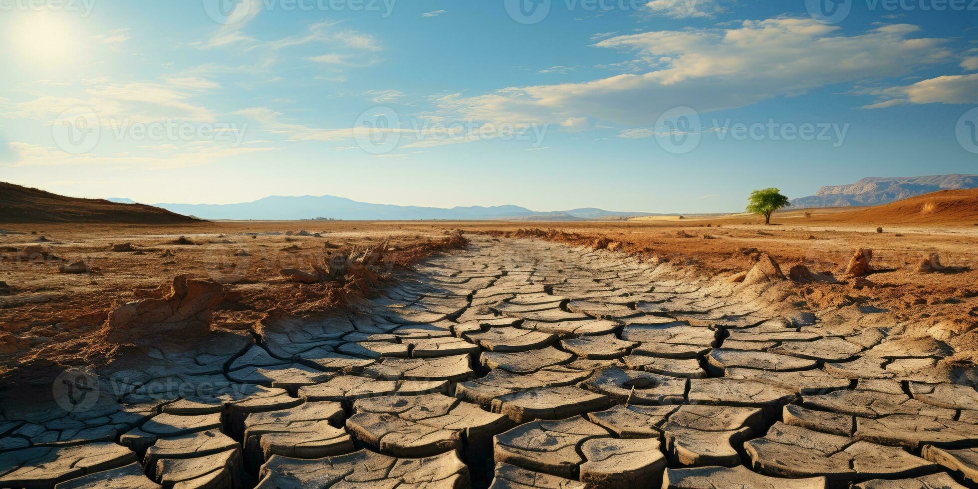 Drought Water And Ecology Problem Water Scarcity Generative Ai