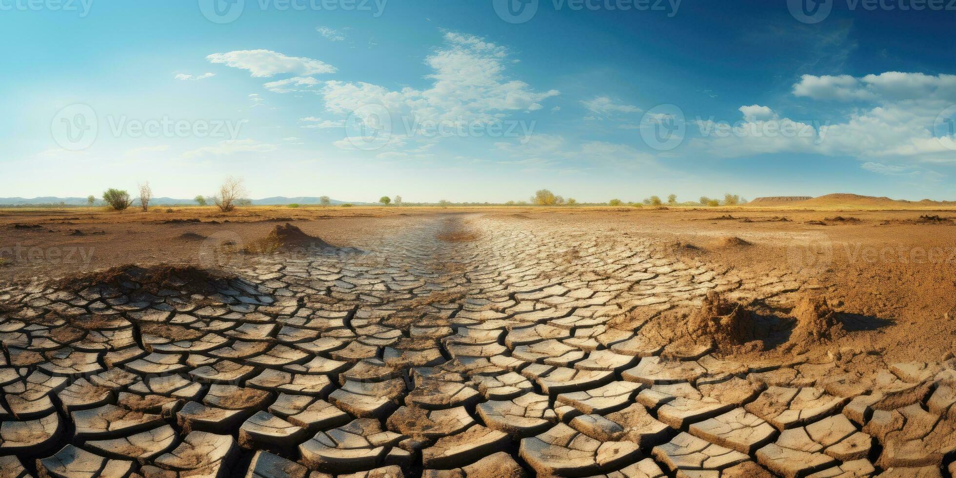Drought Water And Ecology Problem Water Scarcity Generative Ai