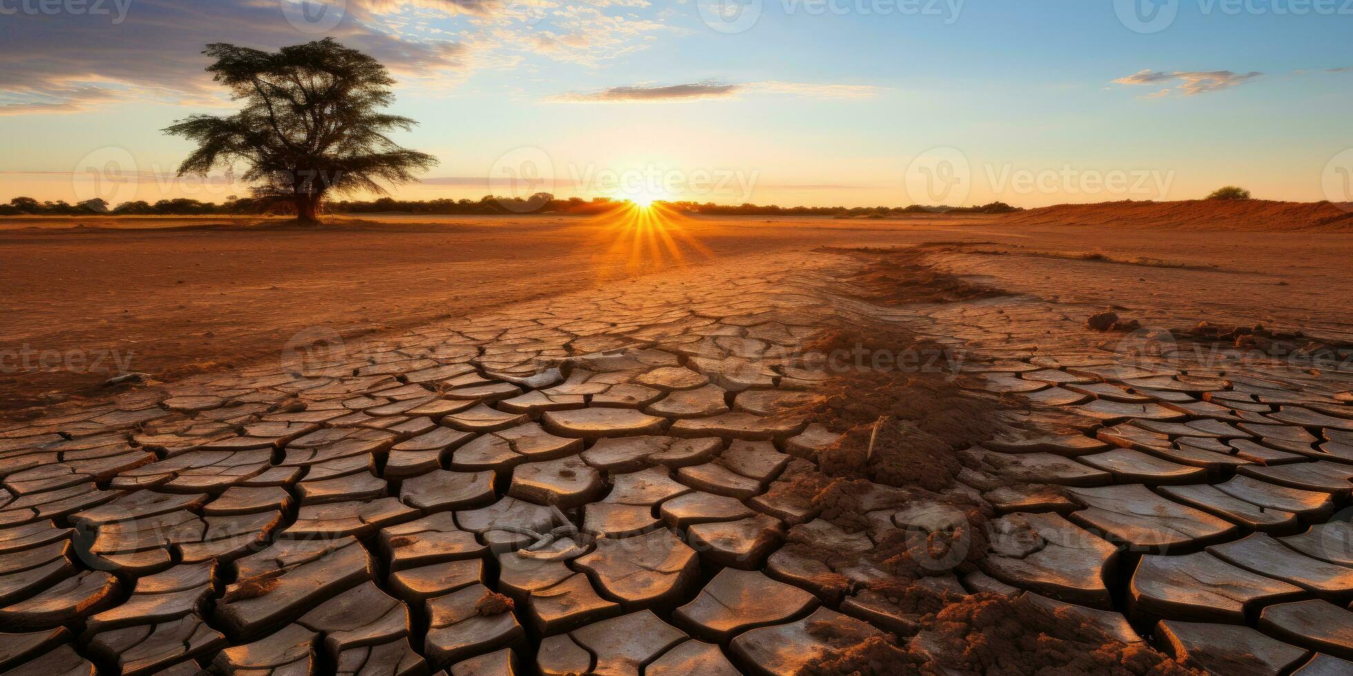 Drought Water And Ecology Problem Water Scarcity Generative Ai