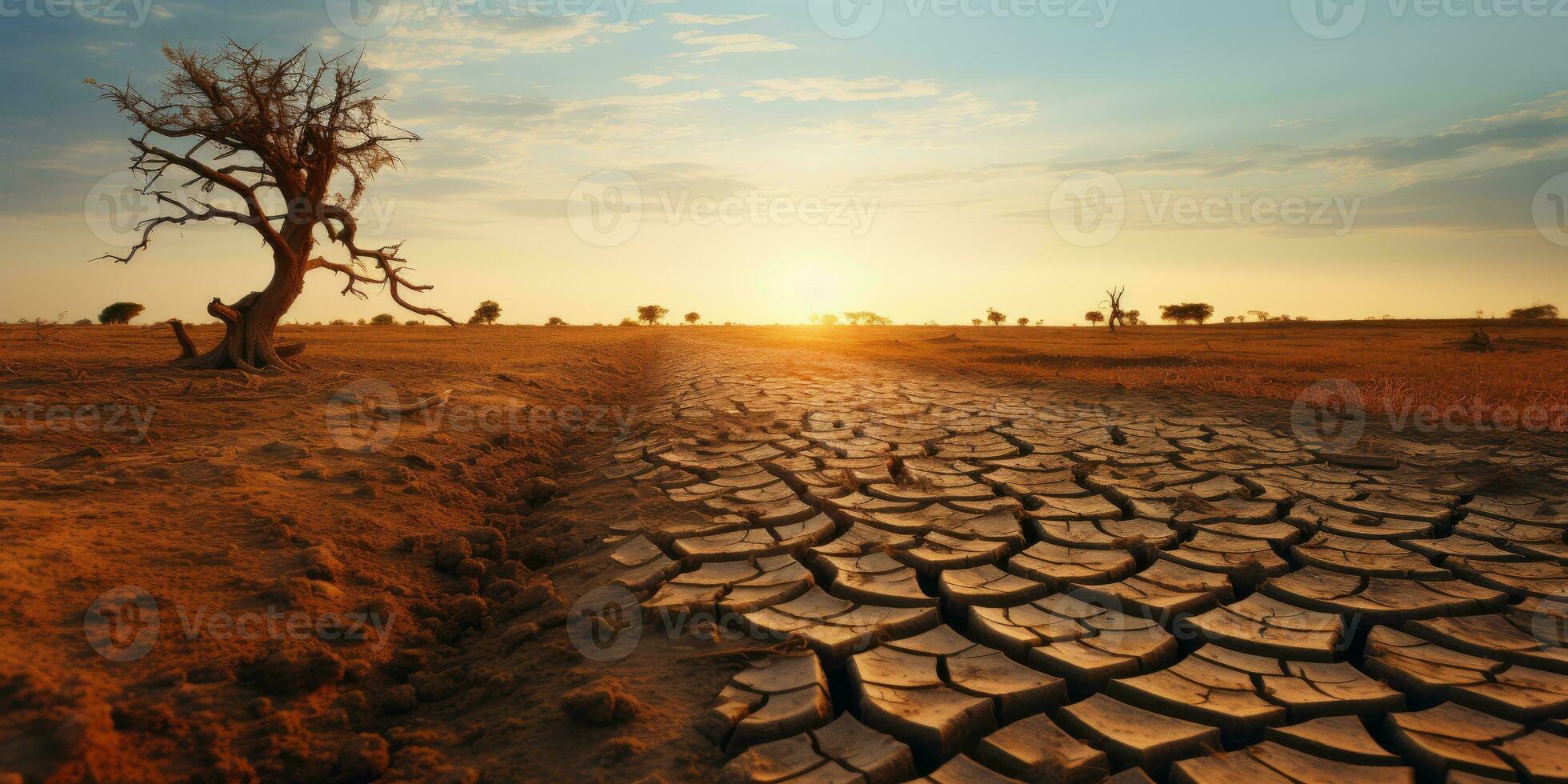 Drought Water And Ecology Problem Water Scarcity Generative Ai