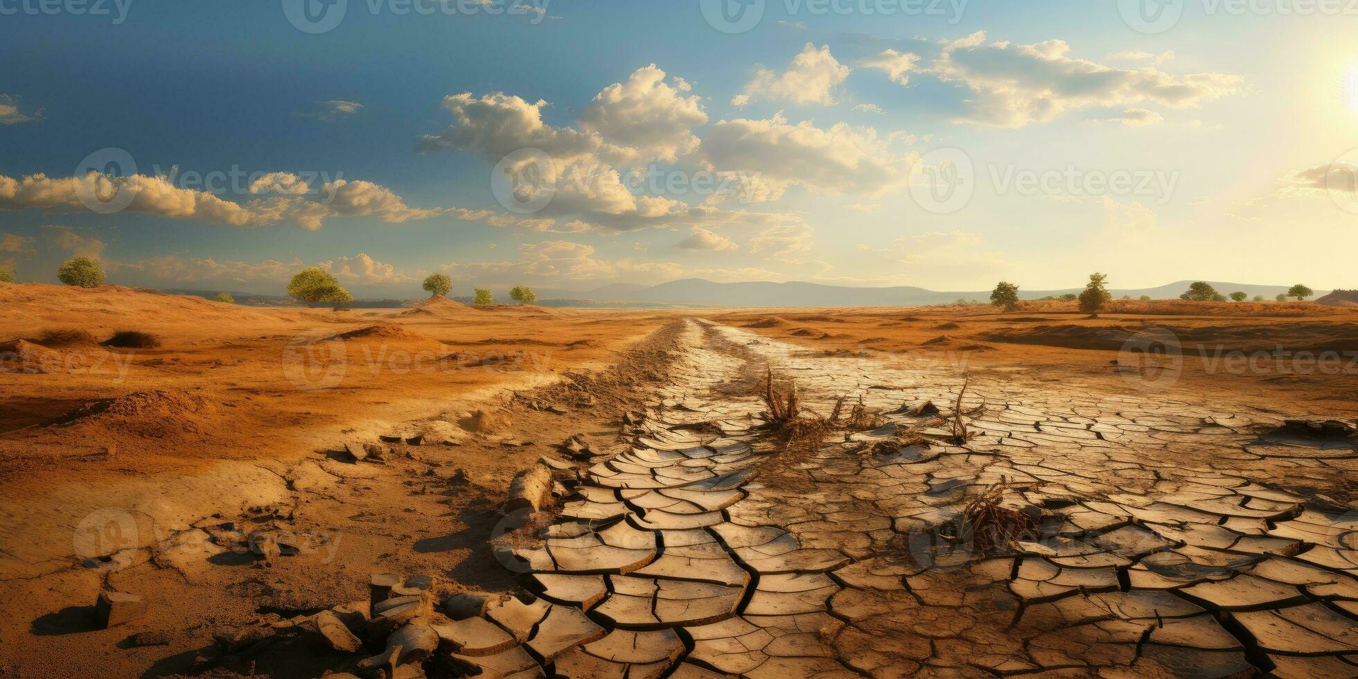 Drought Water And Ecology Problem Water Scarcity Generative Ai