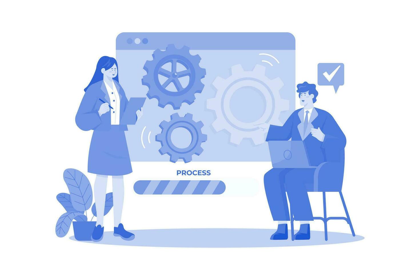 Operations manager streamlining business processes. 30334000 Vector Art ... Operations manager streamlining business processes. 30334000 Vector Art ...