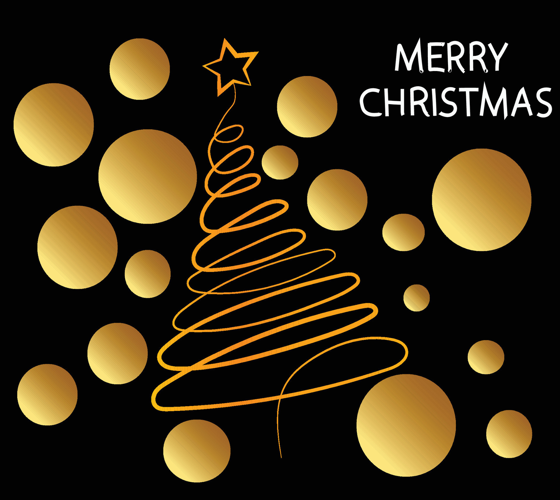 Merry Christmas Pine Tree Vector Illustration 30335215 Vector Art At Vecteezy