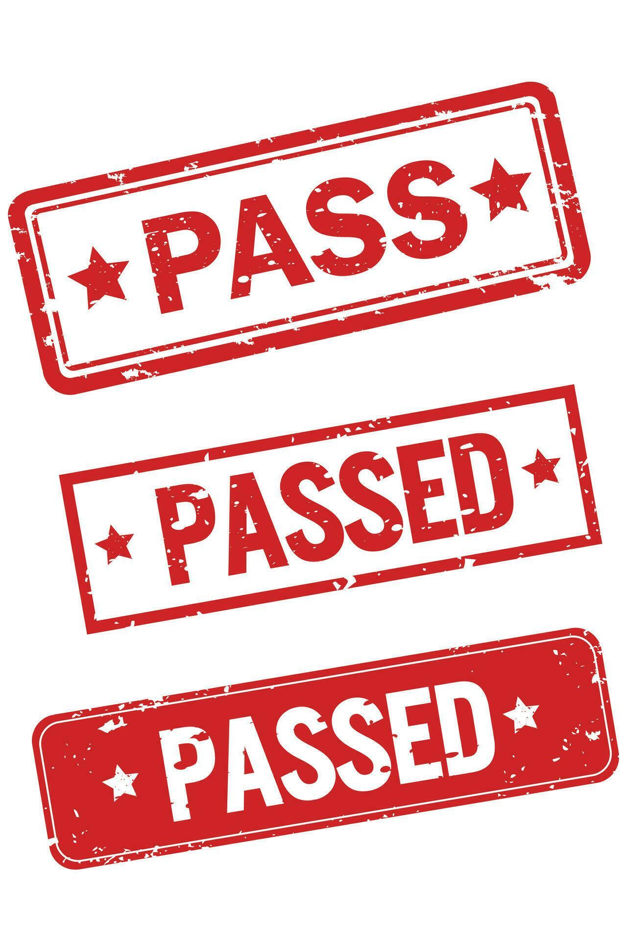 Passed Vector Stamp. pass rubber stamp. pass red rubber stamp on white background. pass stamp ...