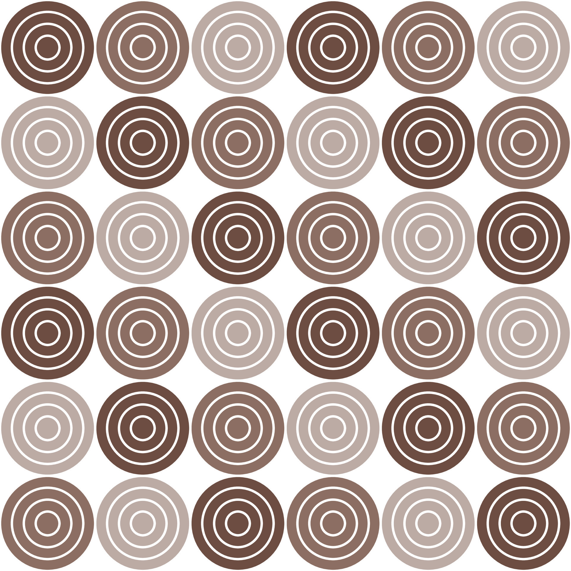 Brown Circle Pattern Circle Vector Seamless Pattern Decorative