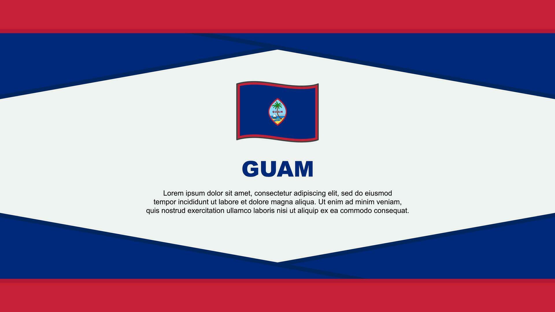 Guam Flag Abstract Background Design Template. Guam Independence Day ...