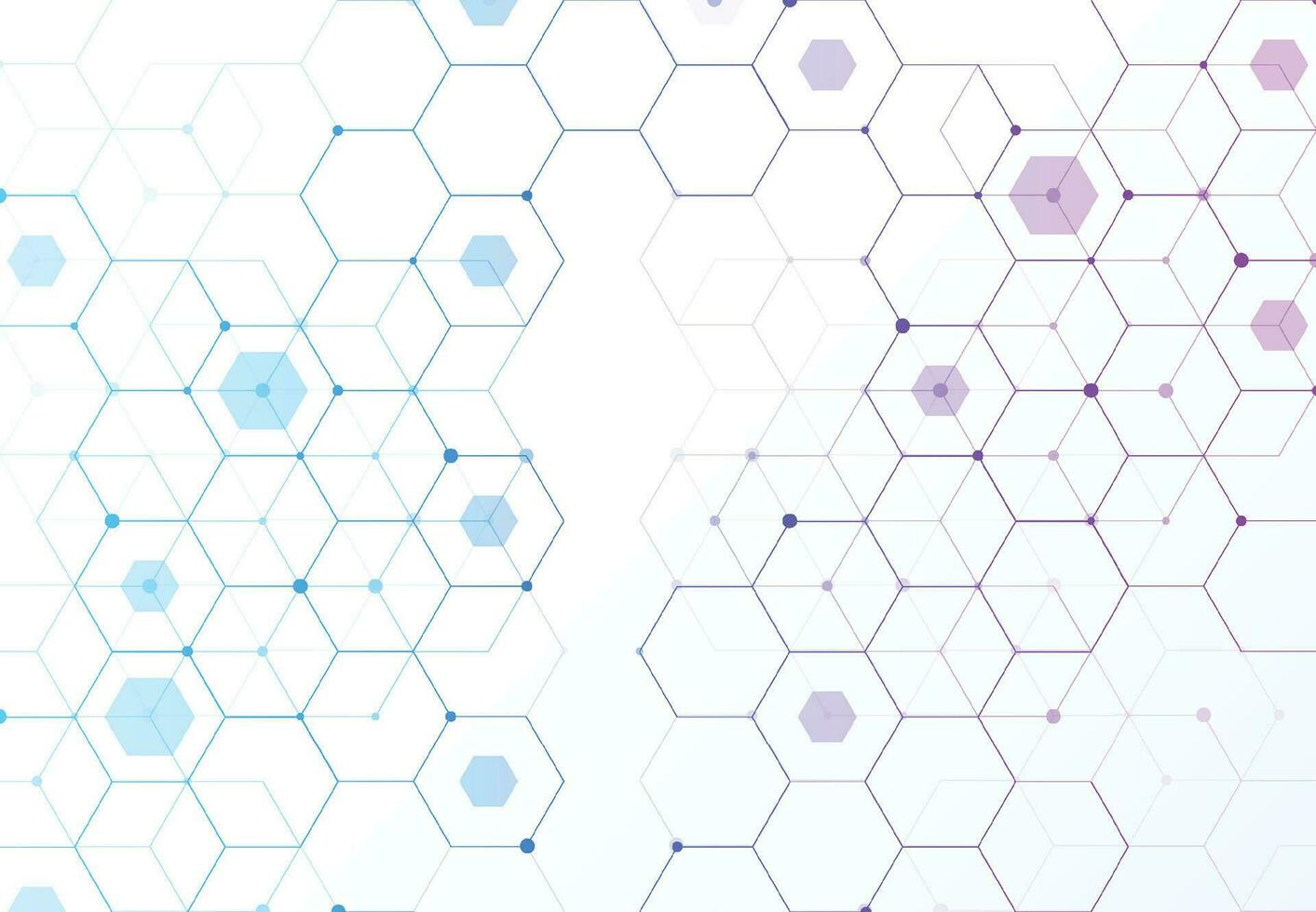 Abstract Hexagonal Molecular Structures In Technology Background And Science Style Medical