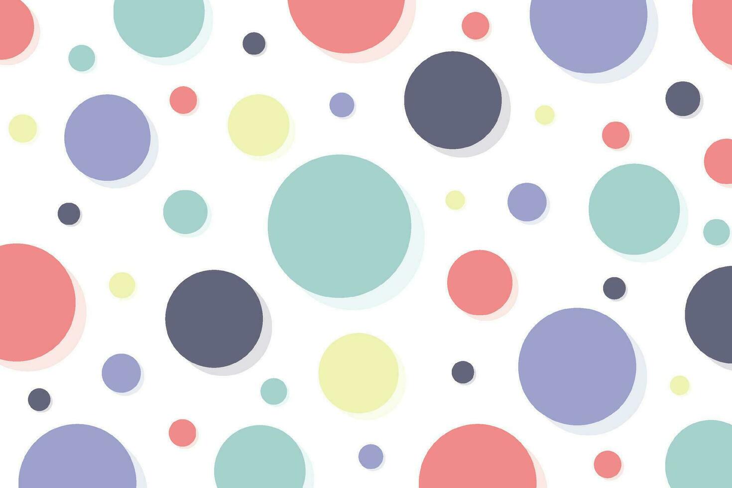 Abstract Colorful Random Circles Pattern Design On White Background Vector Illustrator 30344826