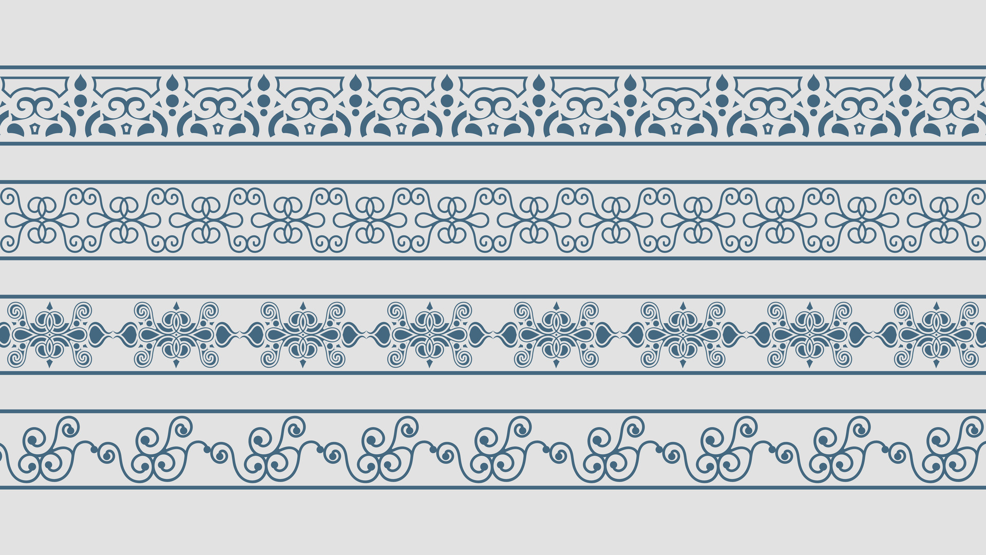 ornament style ethnic seamless borders set 30347704 Vector Art at Vecteezy