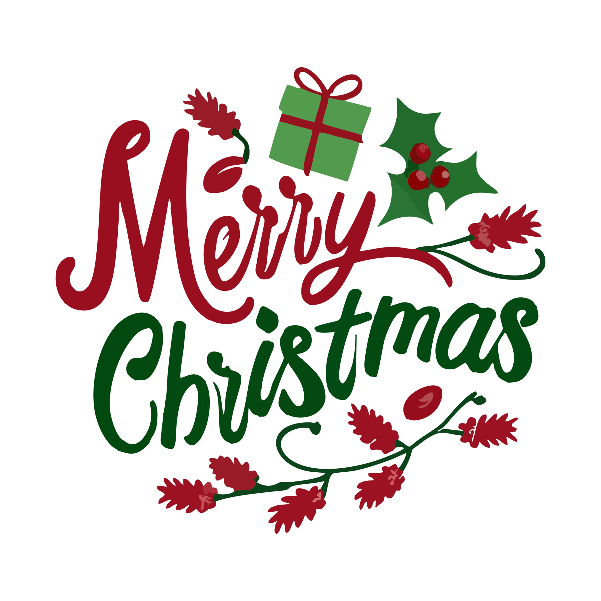 Merry Christmas Hand Drawn Typography Lettering 30348139 Png